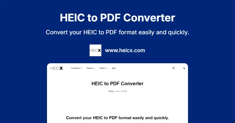 Convertidor HEIC a PDF | Gratis y Online